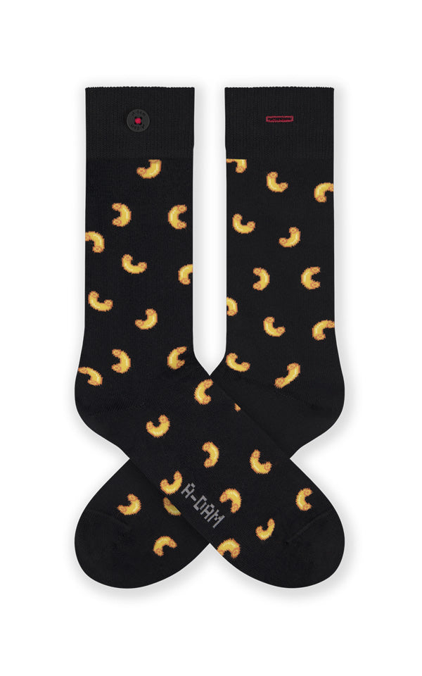 Elbow Macaroni Print Socks – green guerillas